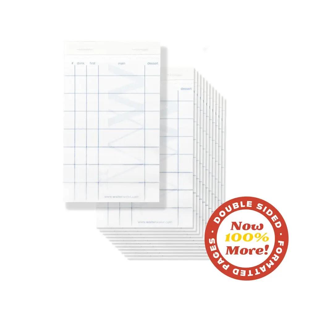 Waiter Wallet Jr. Pads | 12 Restaurant Pads for Servers