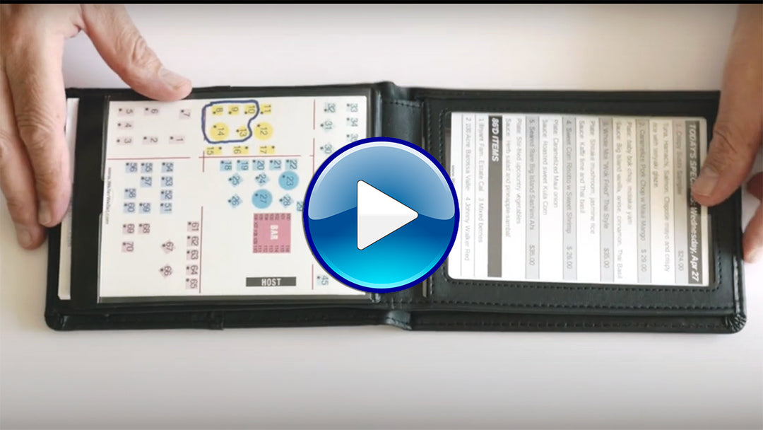 Waiter Wallet | The #1 Waitstaff Organizer Book For Restaurant Servers