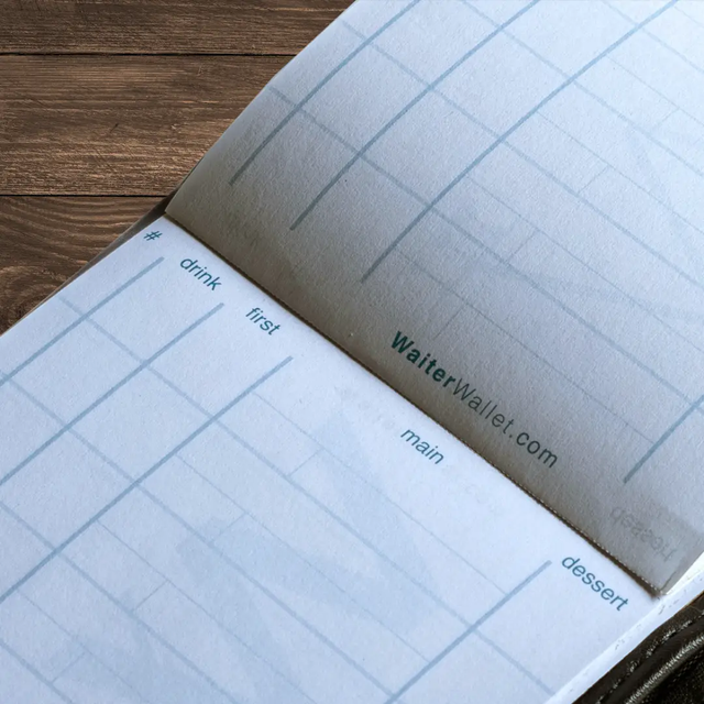 Waiter Wallet | The #1 Waitstaff Organizer Book For Restaurant Servers