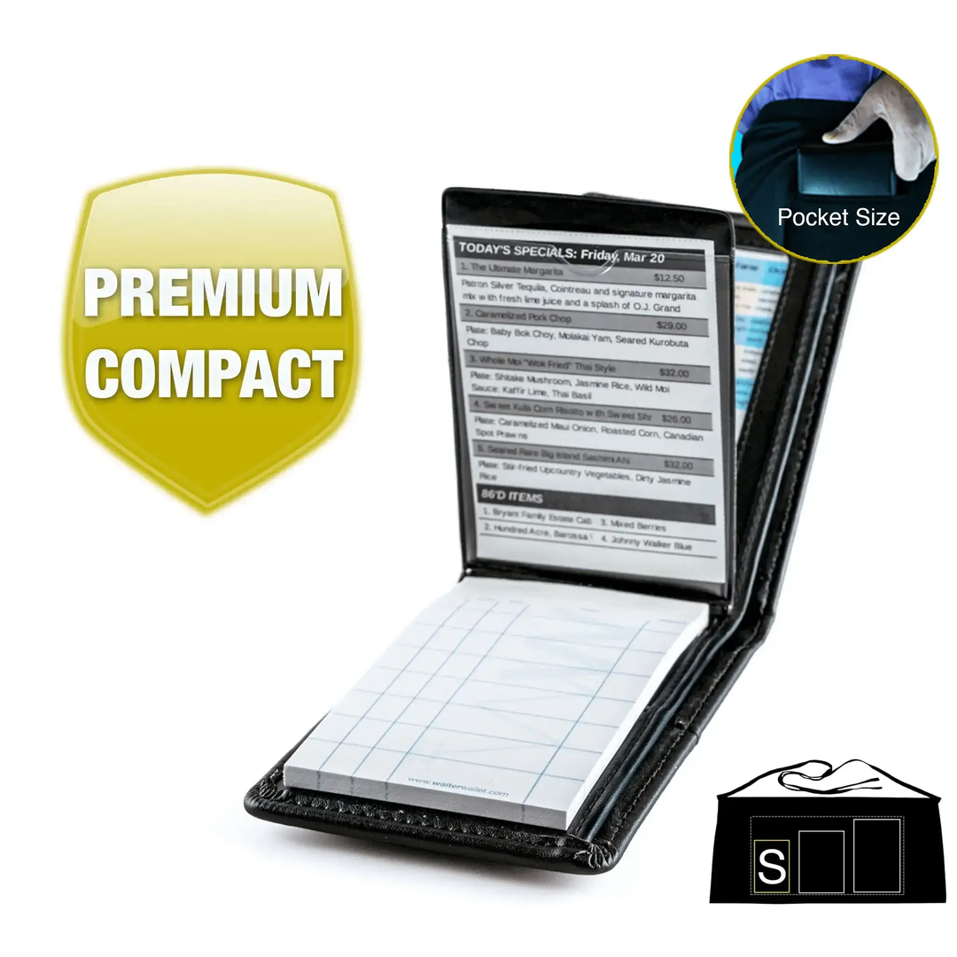 Waiter Wallet | The #1 Waitstaff Organizer Book For Restaurant Servers